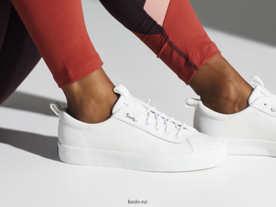 Keds Kickback Leather Sneaker White LR4FD431 Women [LR4FD431] : Keds NZ ...